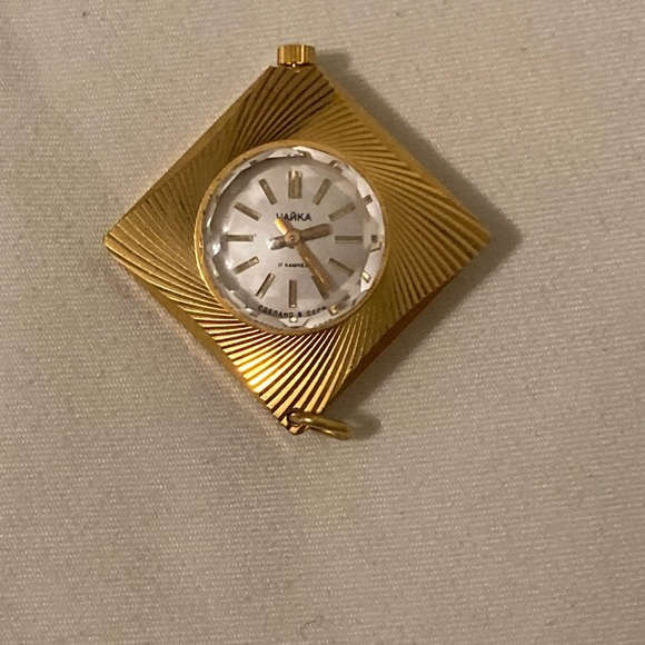 chaika | Accessories | Vintage Chaika Pendant Watch Vintage Gold Plated ...